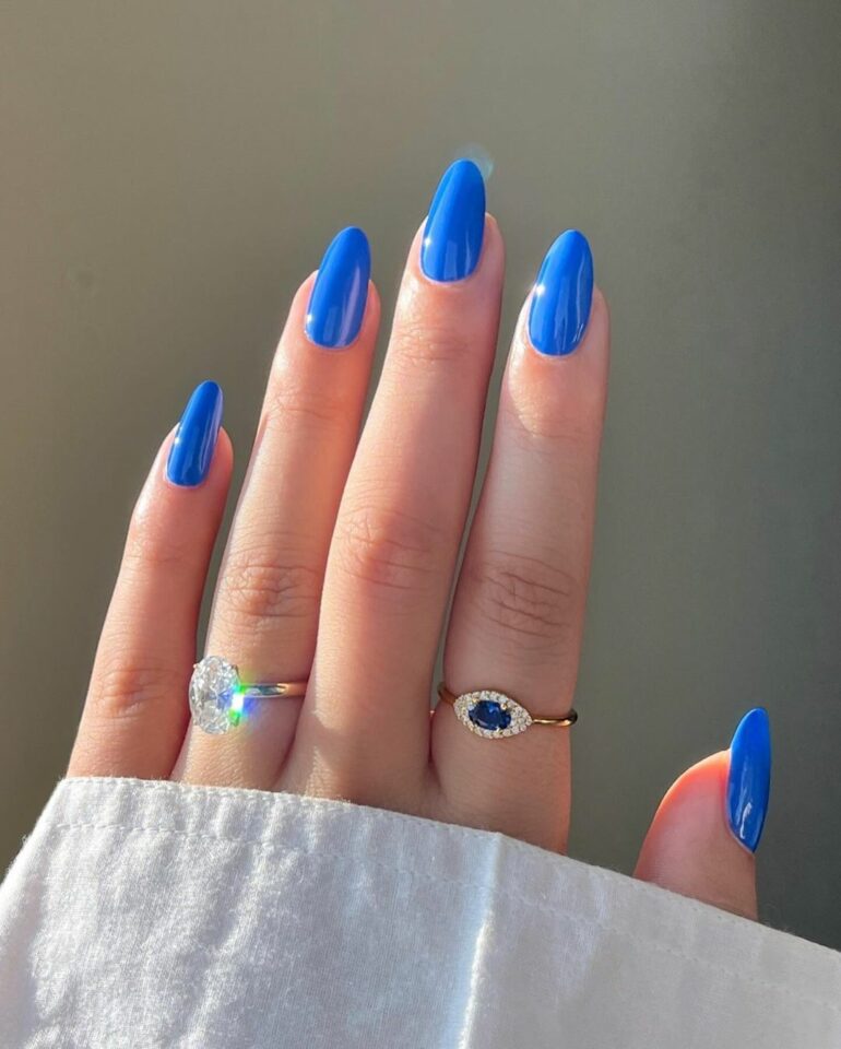20 Blue Nail Designs That Won't Leave You Feeling Blue