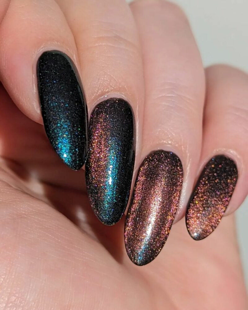 40 Unique Velvet Nail Designs To Nail This Glittery Trend