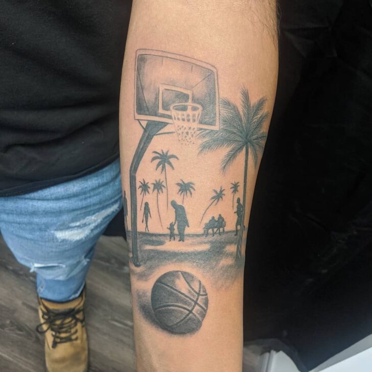 These 40 Basketball Tattoo Designs Are All Slam Dunks