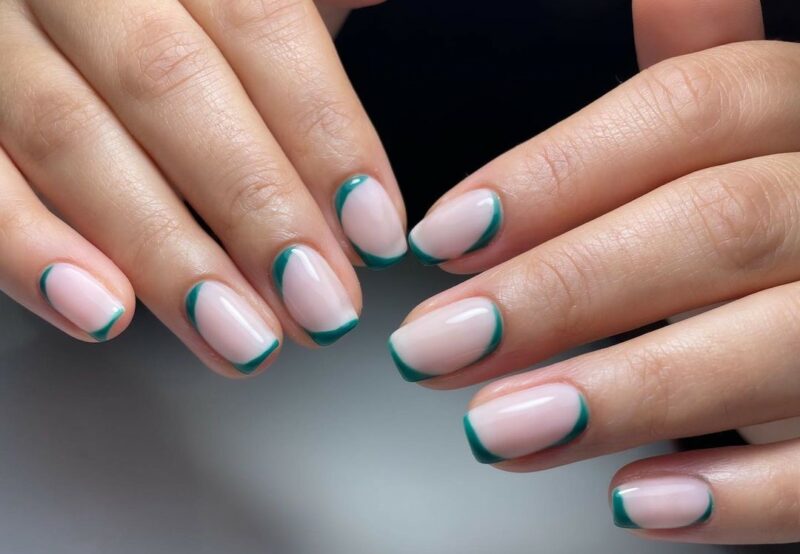 40 Totally Fabulous Two-Tone French Nail Ideas