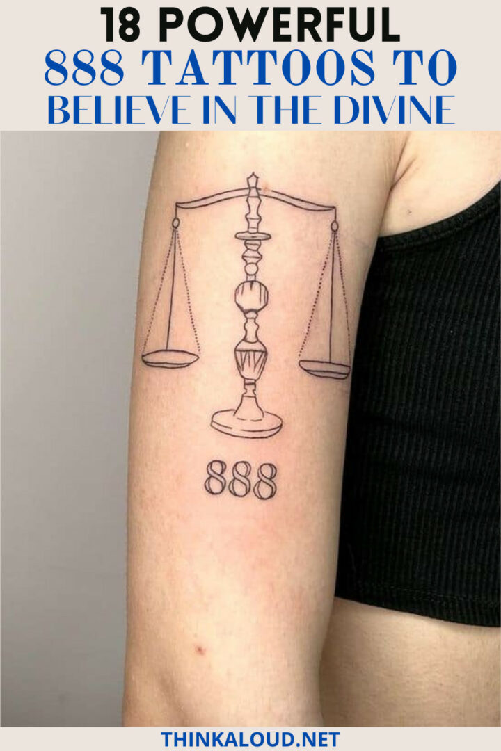 18 Powerful 888 Tattoos To Believe In The Divine
