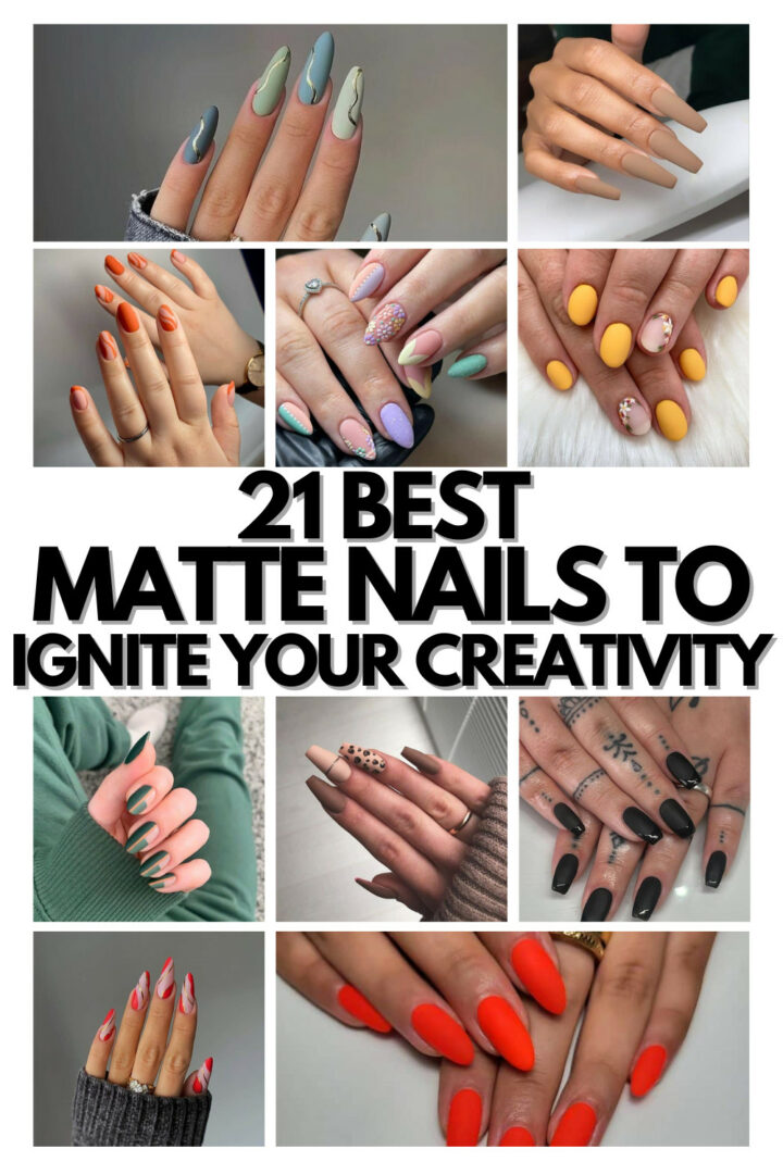 21 Best Matte Nails To Ignite Your Creativity