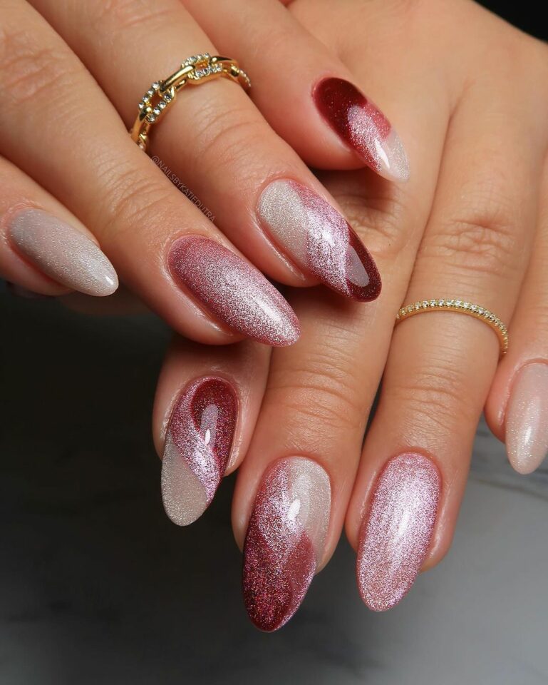 40 Unique Velvet Nail Designs To Nail This Glittery Trend