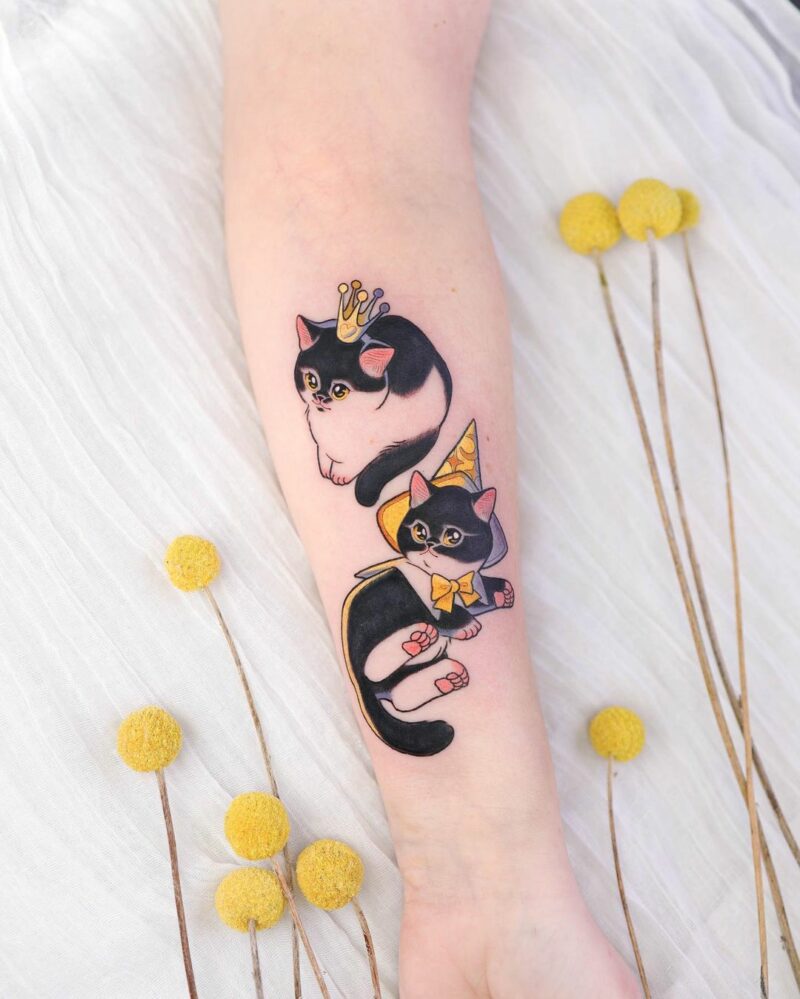 40 Cat Tattoo Ideas To Celebrate Your Furry Friend(s)