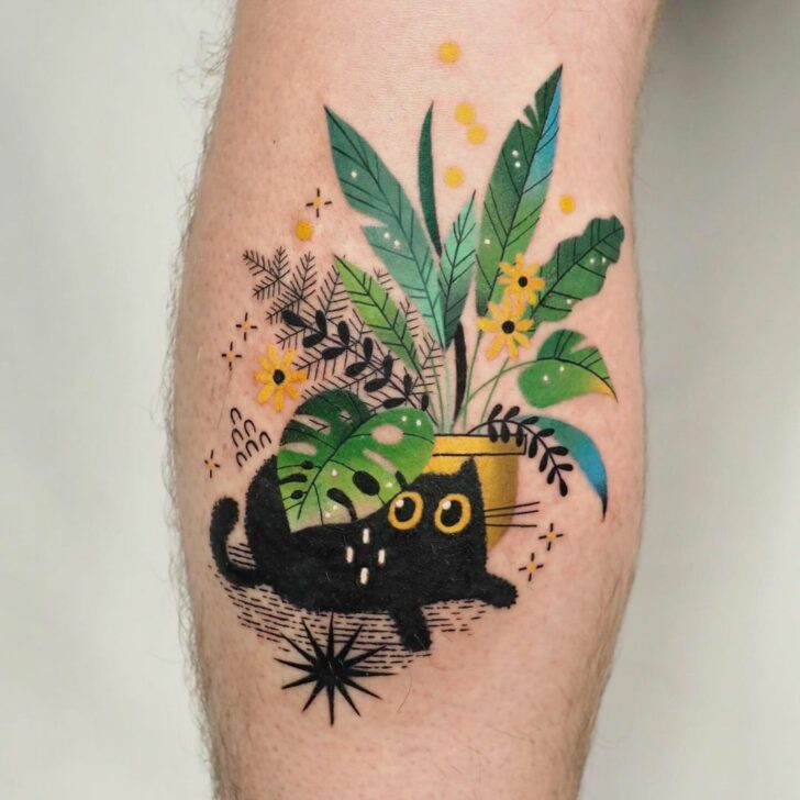 40 Cat Tattoo Ideas To Celebrate Your Furry Friend(s)