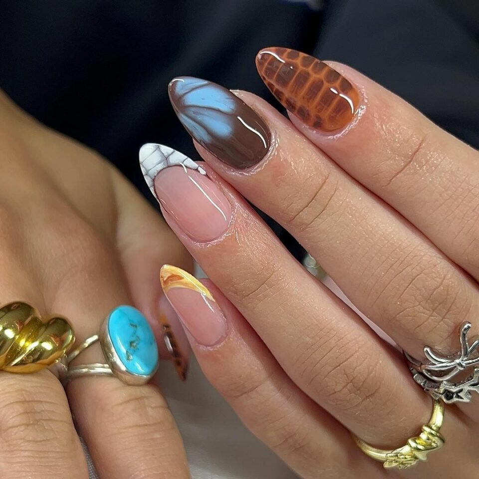 40 Snappy Crocodile Print Nail Designs To Scale Up Your Look