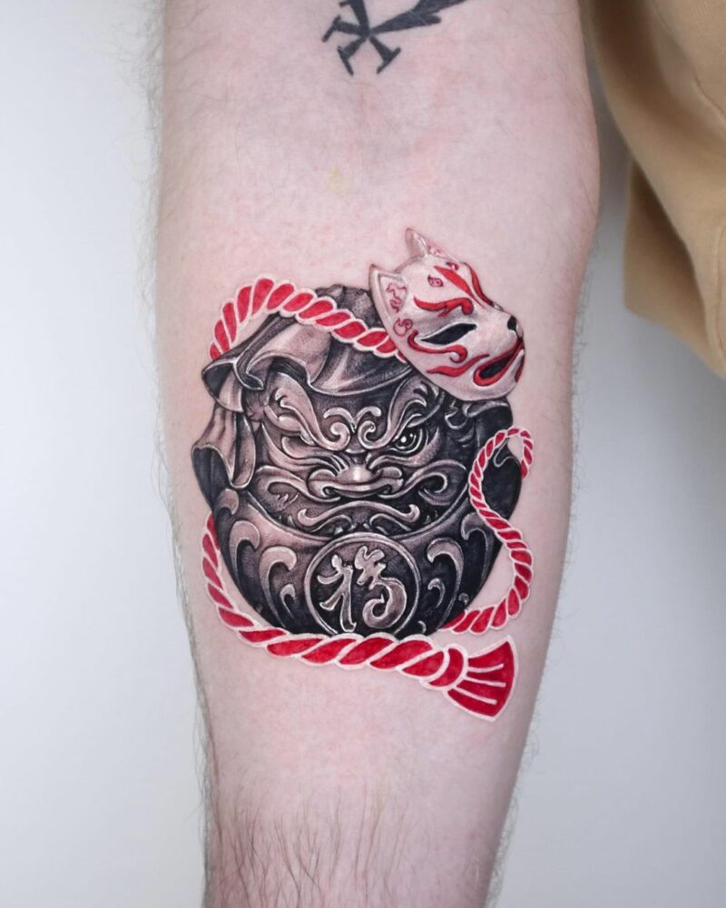 20 Fascinating Daruma Tattoo Ideas To Attract Good Luck