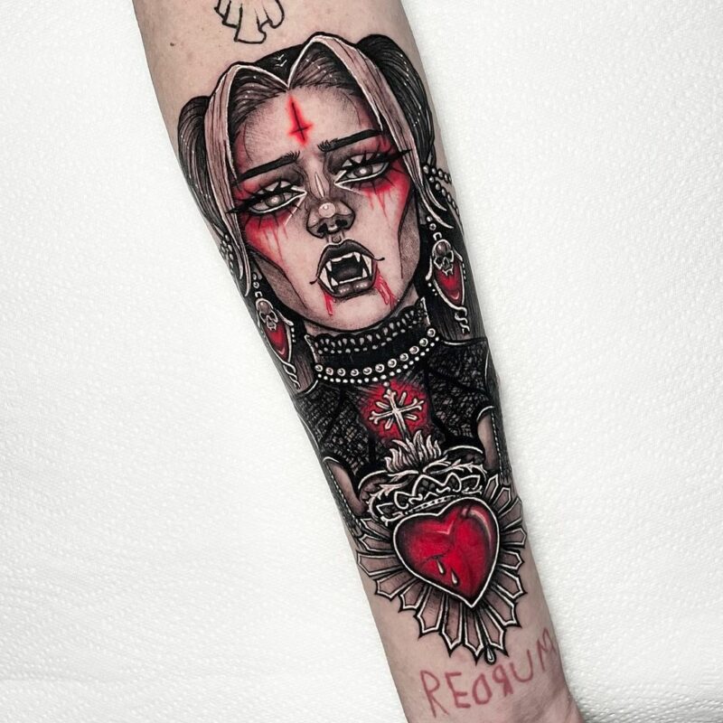 Sink Your Teeth Into These 40 Thrilling Vampire Tattoo Ideas