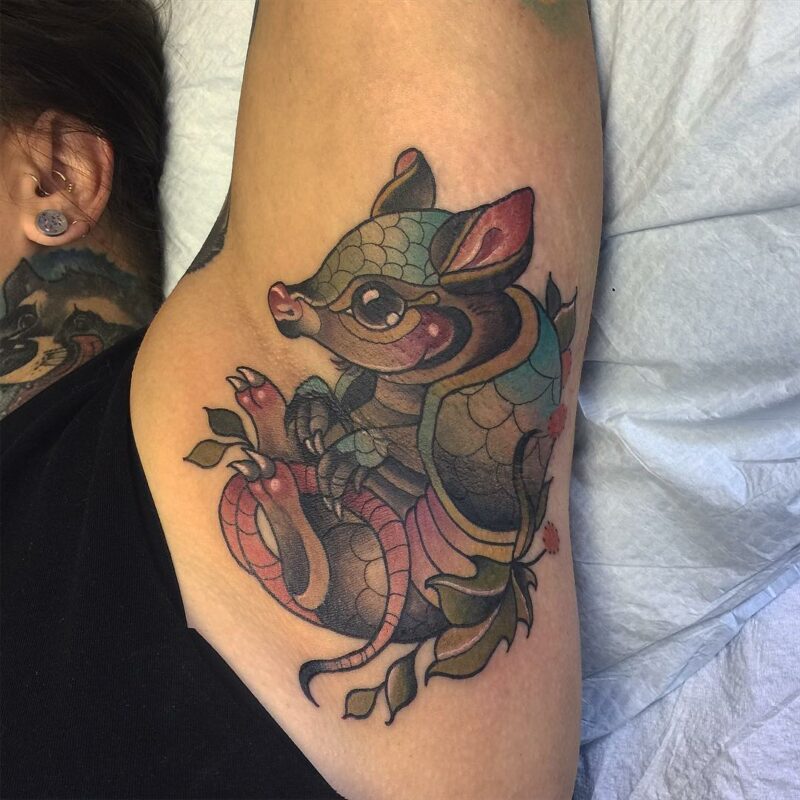 20 Cute Armadillo Tattoo Ideas To Shell-evate Your Appearance
