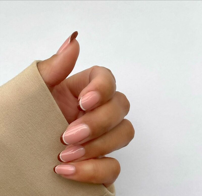 35 Stylish Double French Nails To Level Up Your Look