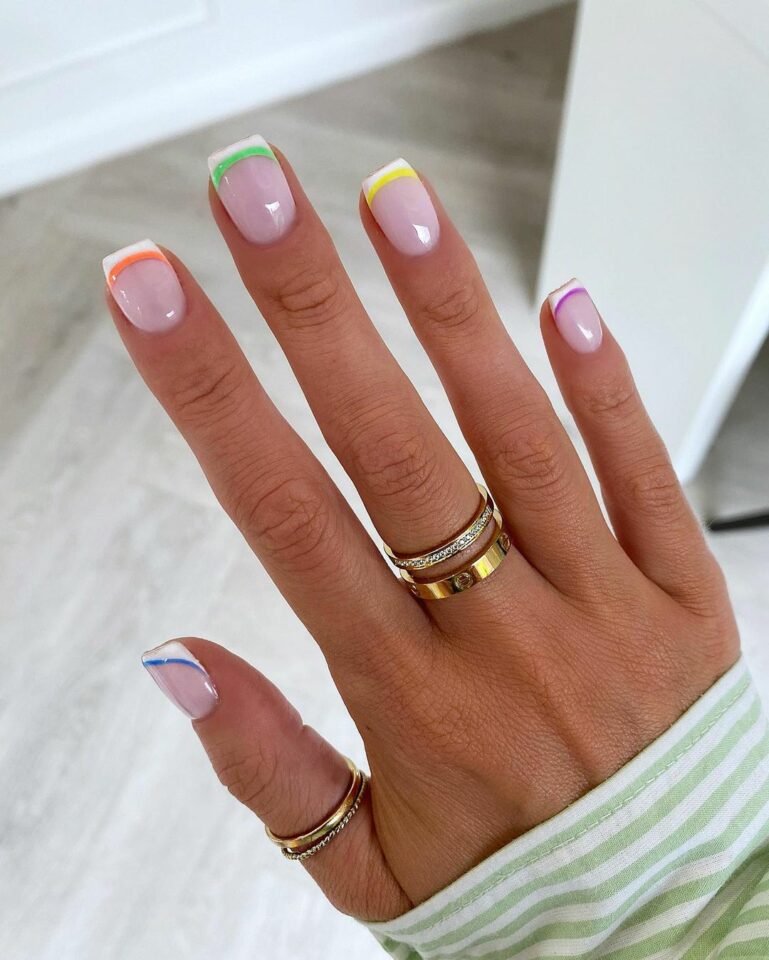 35 Stylish Double French Nails To Level Up Your Look