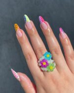 35 Dazzling Dainty Dot Nails To Elevate Your Manicure Game