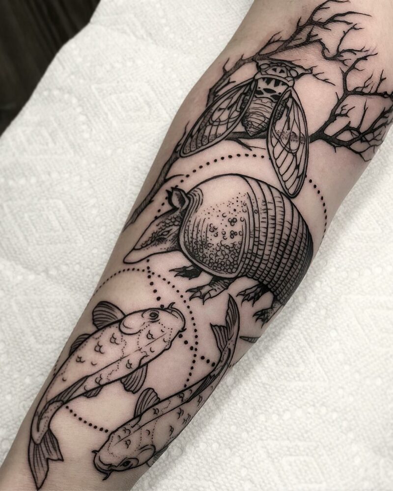 20 Cute Armadillo Tattoo Ideas To Shell-evate Your Appearance