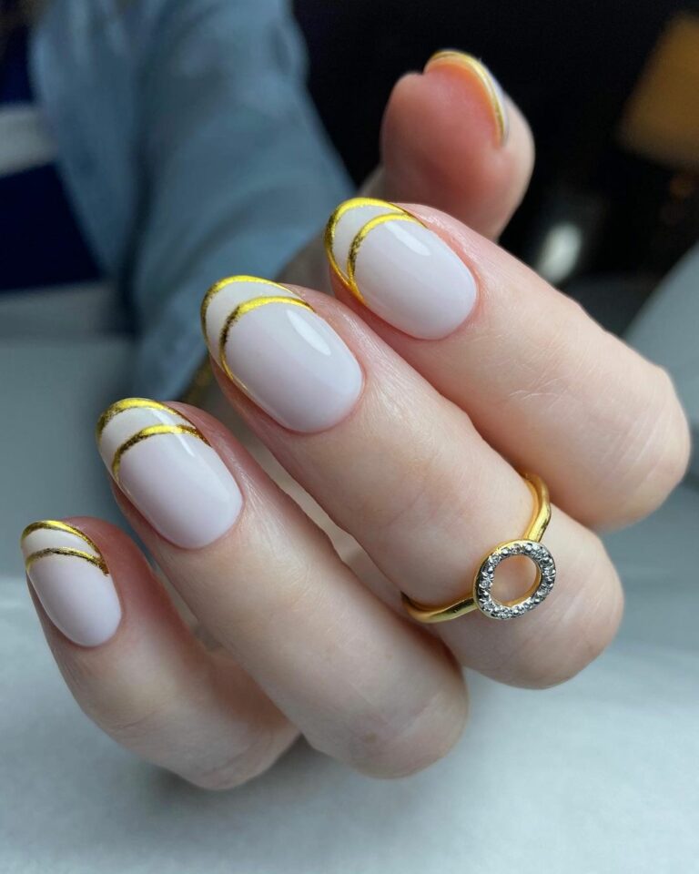 35 Stylish Double French Nails To Level Up Your Look