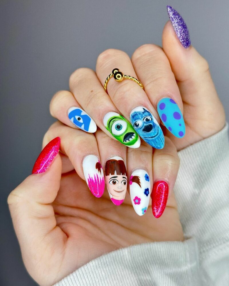 36 Fun Cartoon Nail Designs For Your Next Manicure