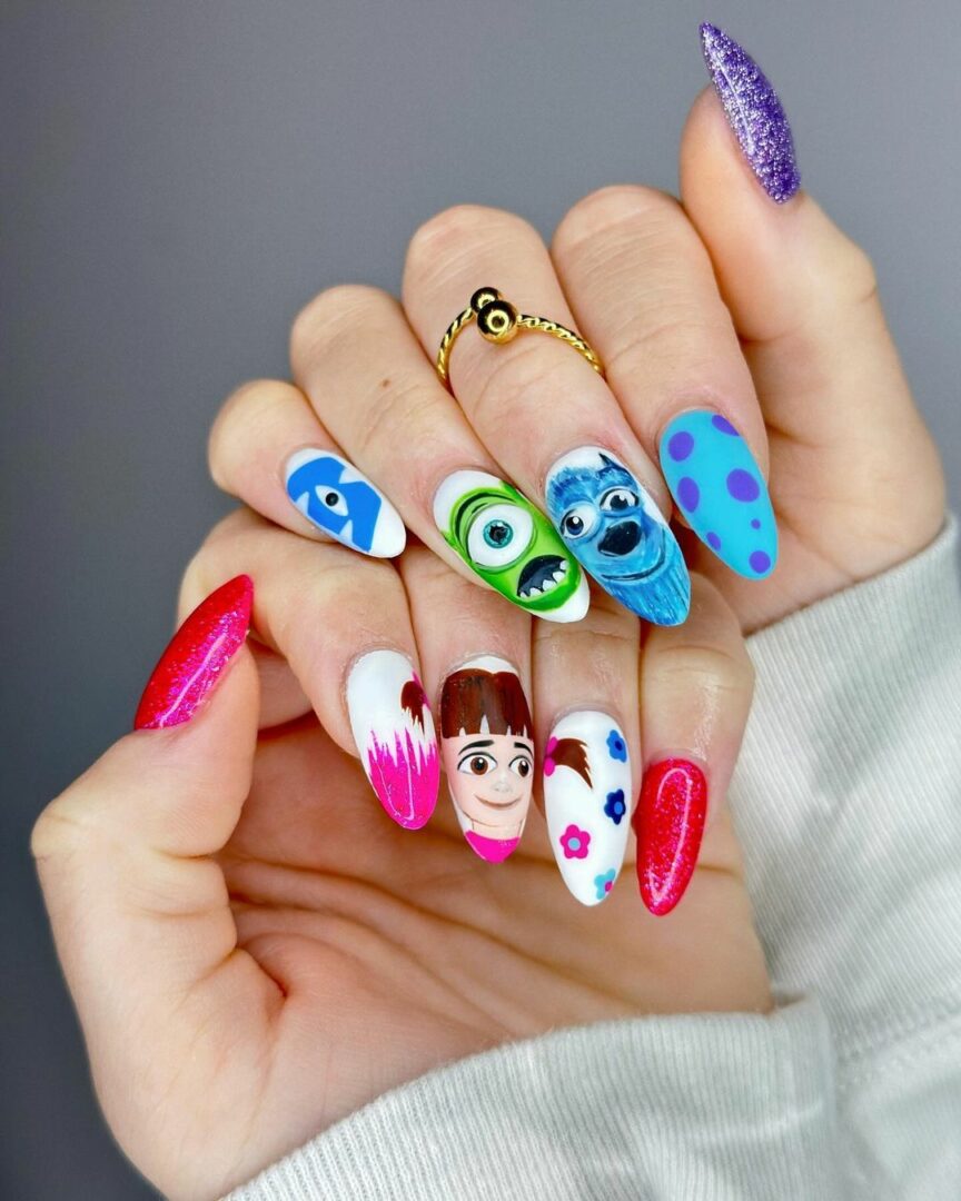 36 Fun Cartoon Nail Designs For Your Next Manicure