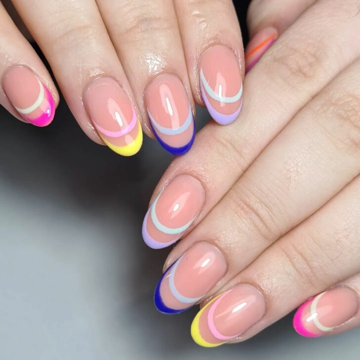 35 Stylish Double French Nails To Level Up Your Look