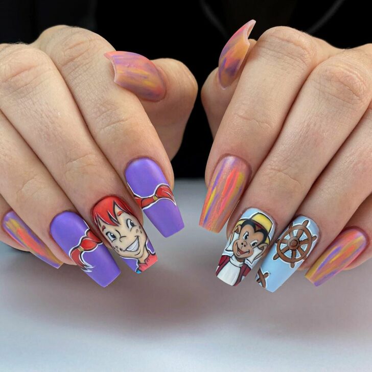 36 Fun Cartoon Nail Designs For Your Next Manicure