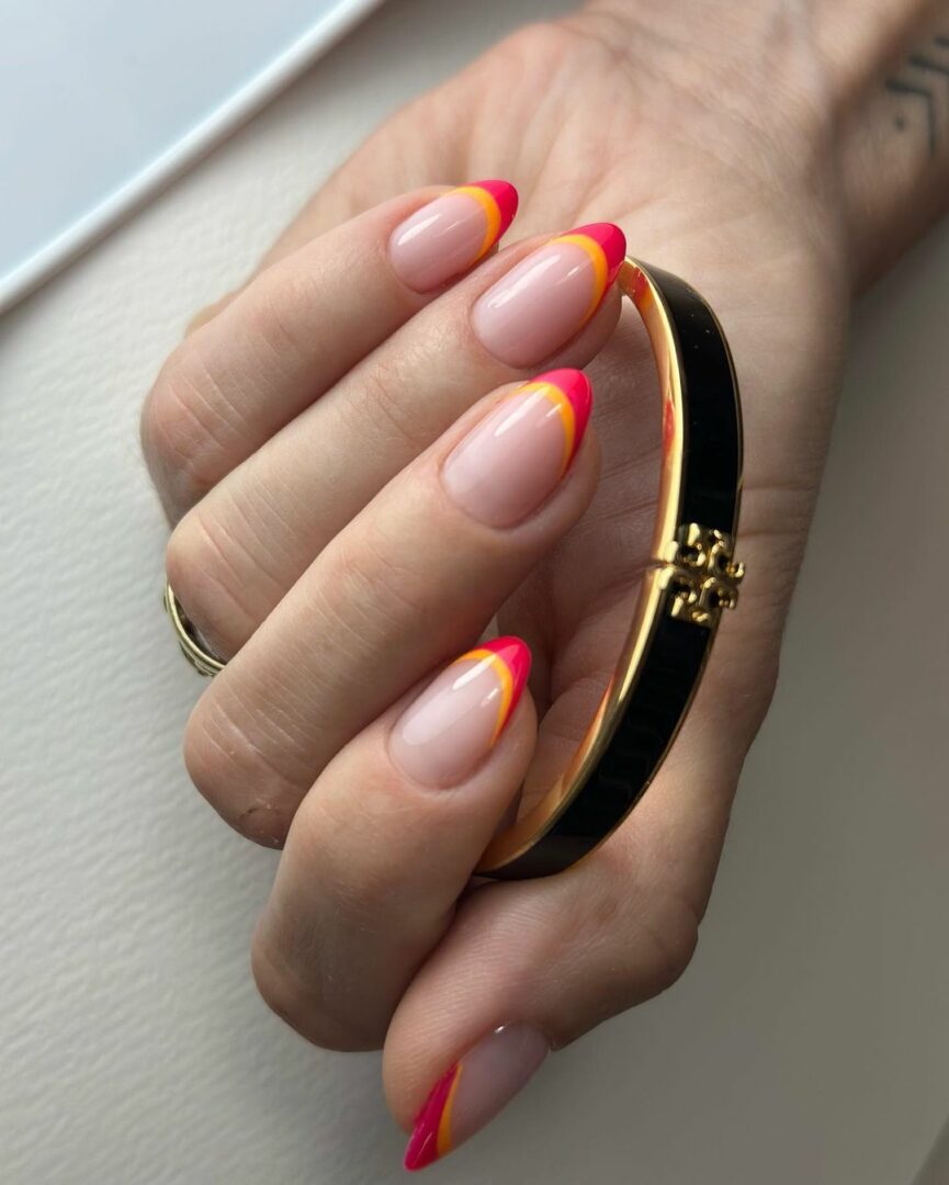 35 Stylish Double French Nails To Level Up Your Look