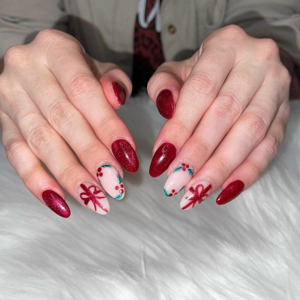 37 Chic Red Velvet Nails For A Luxurious And Timeless Style