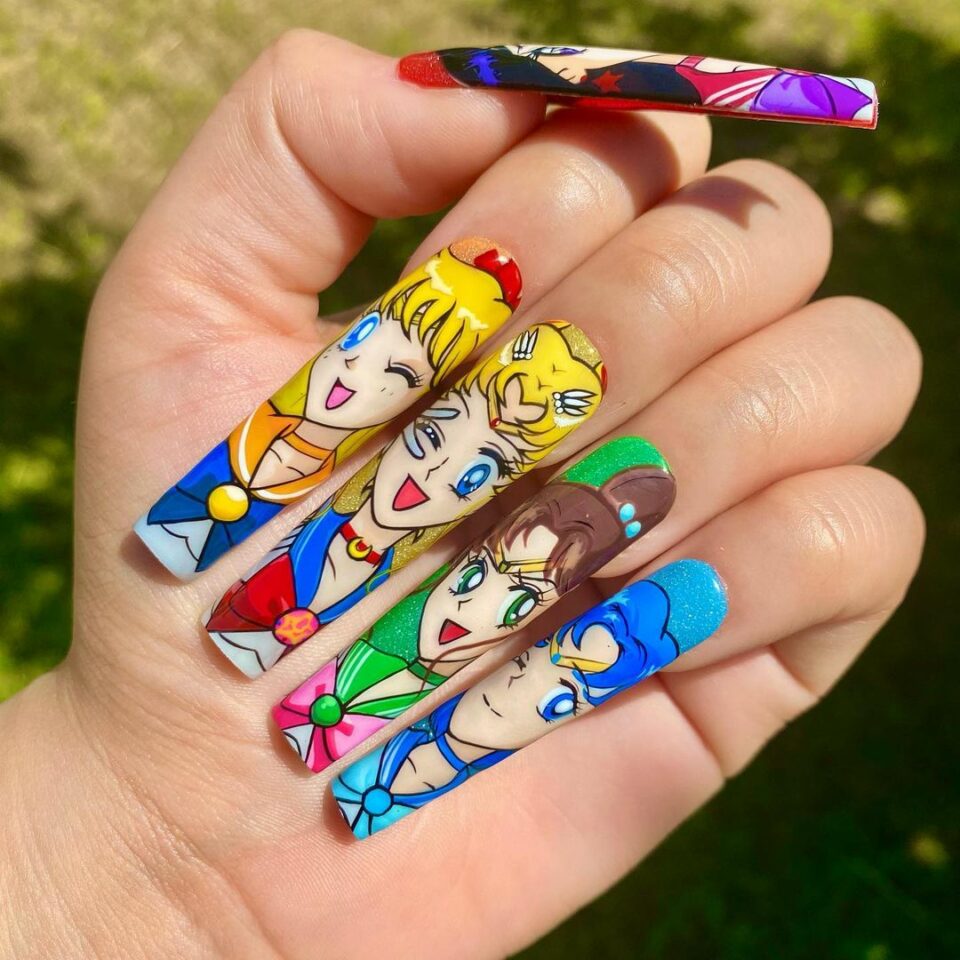 36 Fun Cartoon Nail Designs For Your Next Manicure