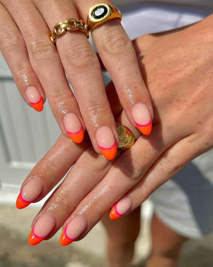 35 Stylish Double French Nails To Level Up Your Look