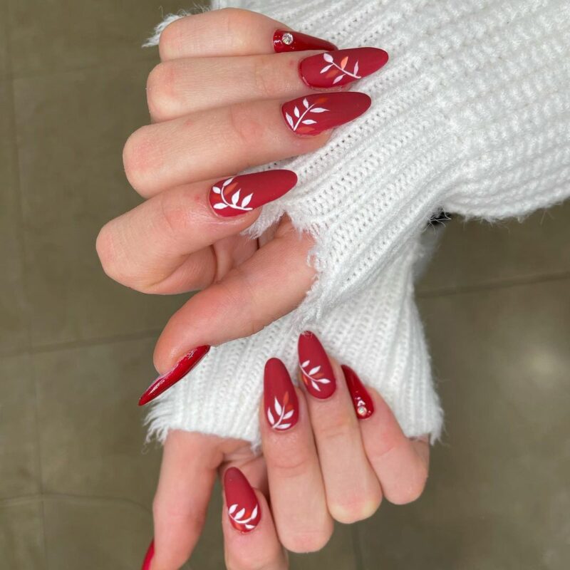 37 Chic Red Velvet Nails For A Luxurious And Timeless Style