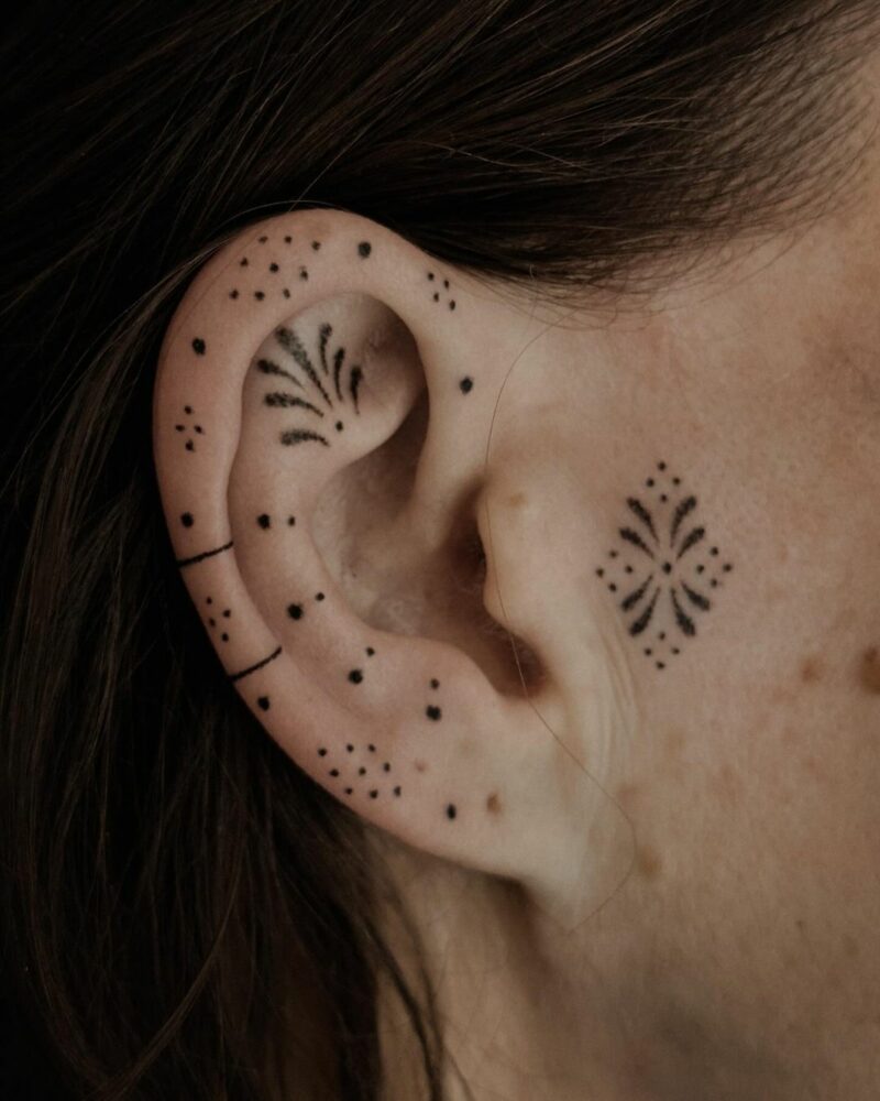 20 Extraordinary Ear Tattoos You Need To Hear About