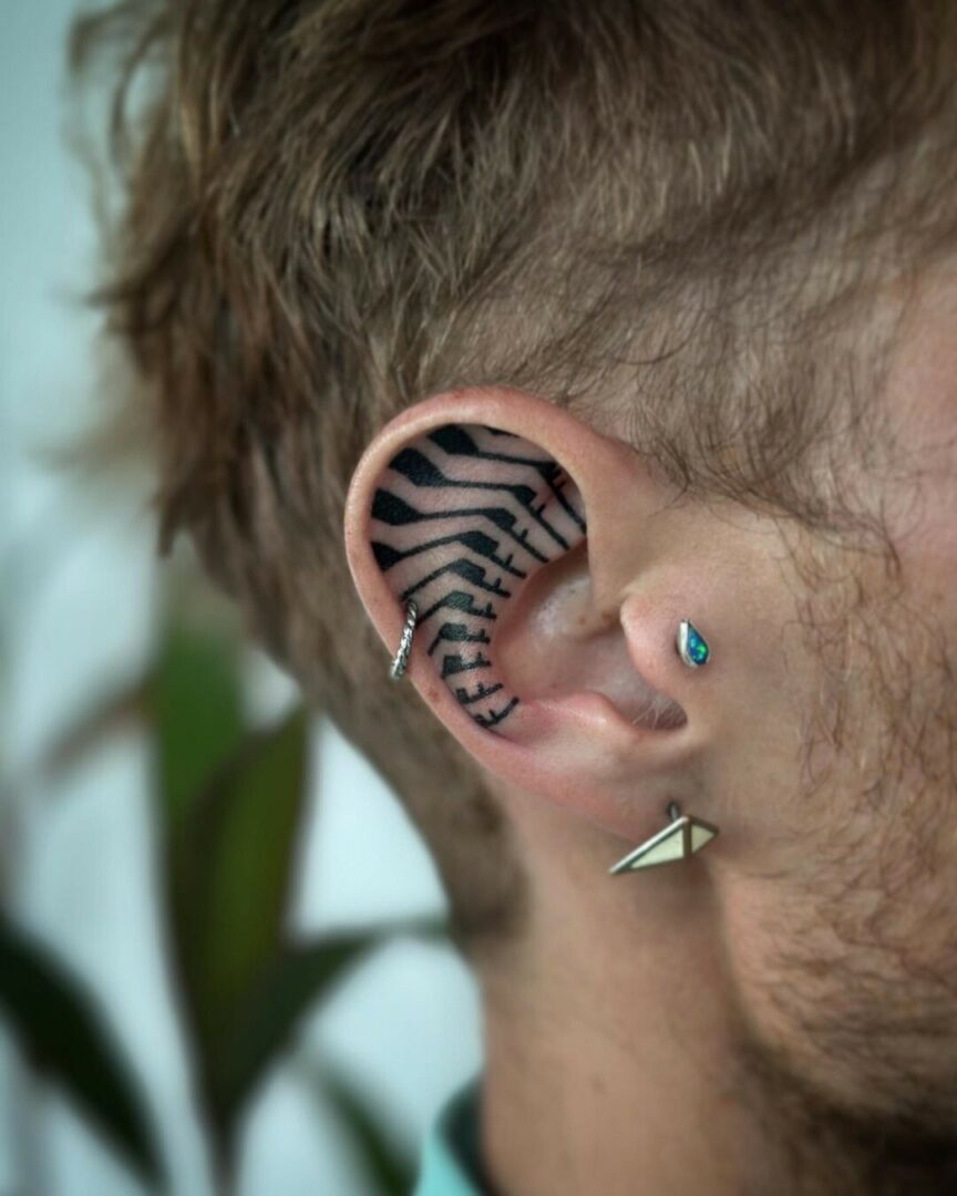 20 Extraordinary Ear Tattoos You Need To Hear About