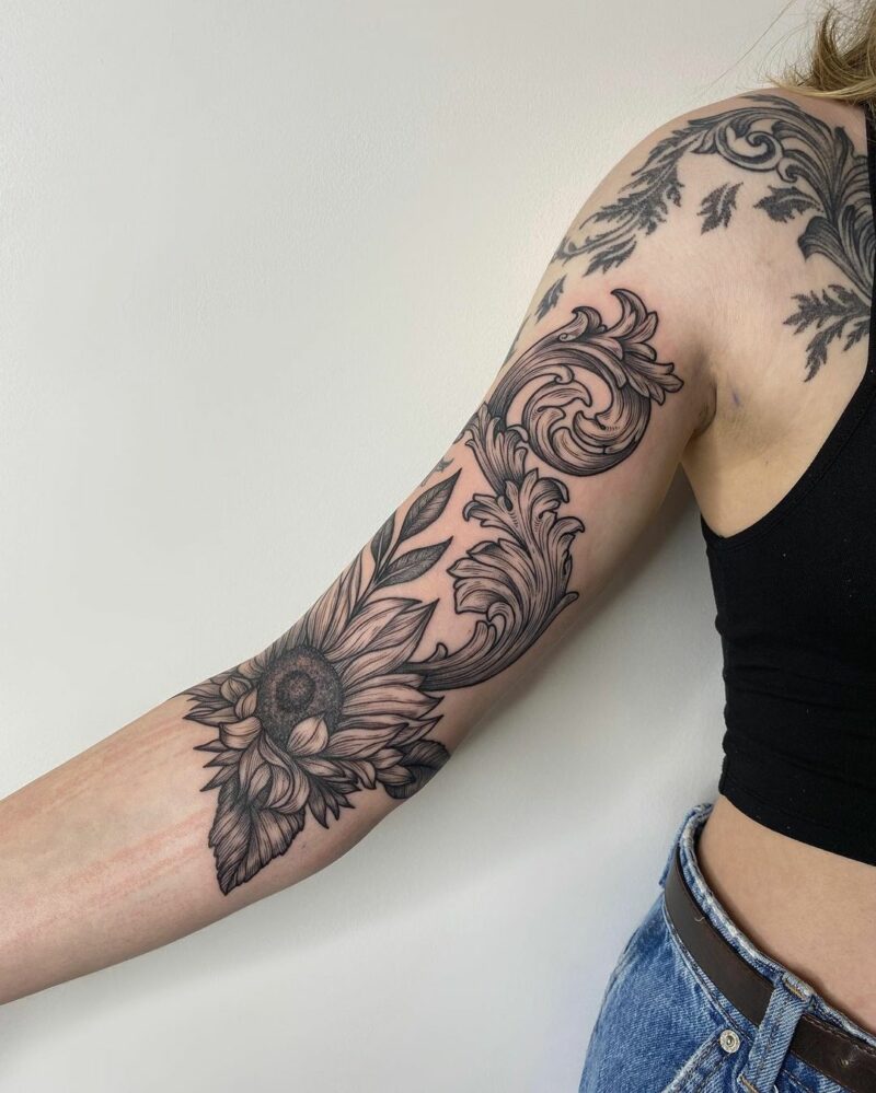 Adorn Your Body With These 20 Beautiful Filigree Tattoo Ideas