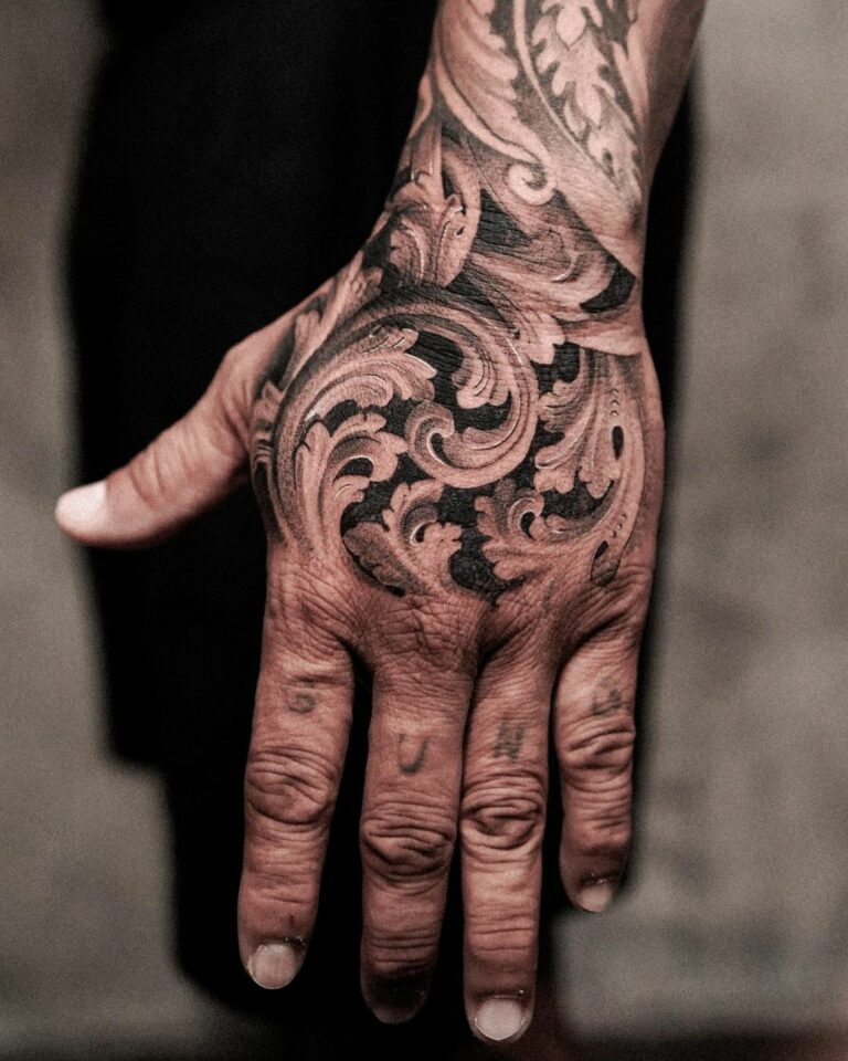 Adorn Your Body With These 20 Beautiful Filigree Tattoo Ideas