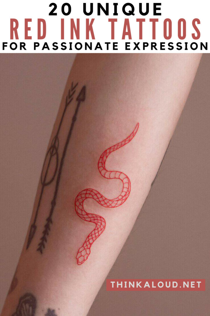 20 Unique Red Ink Tattoos For Passionate Expression