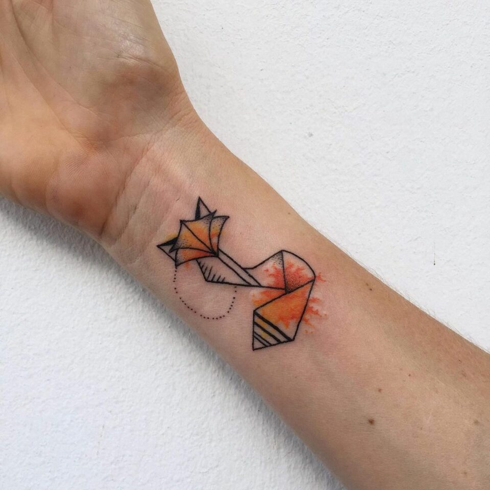 20 Fur-Tastic Geometric Fox Tattoos That Are Wildly Unique