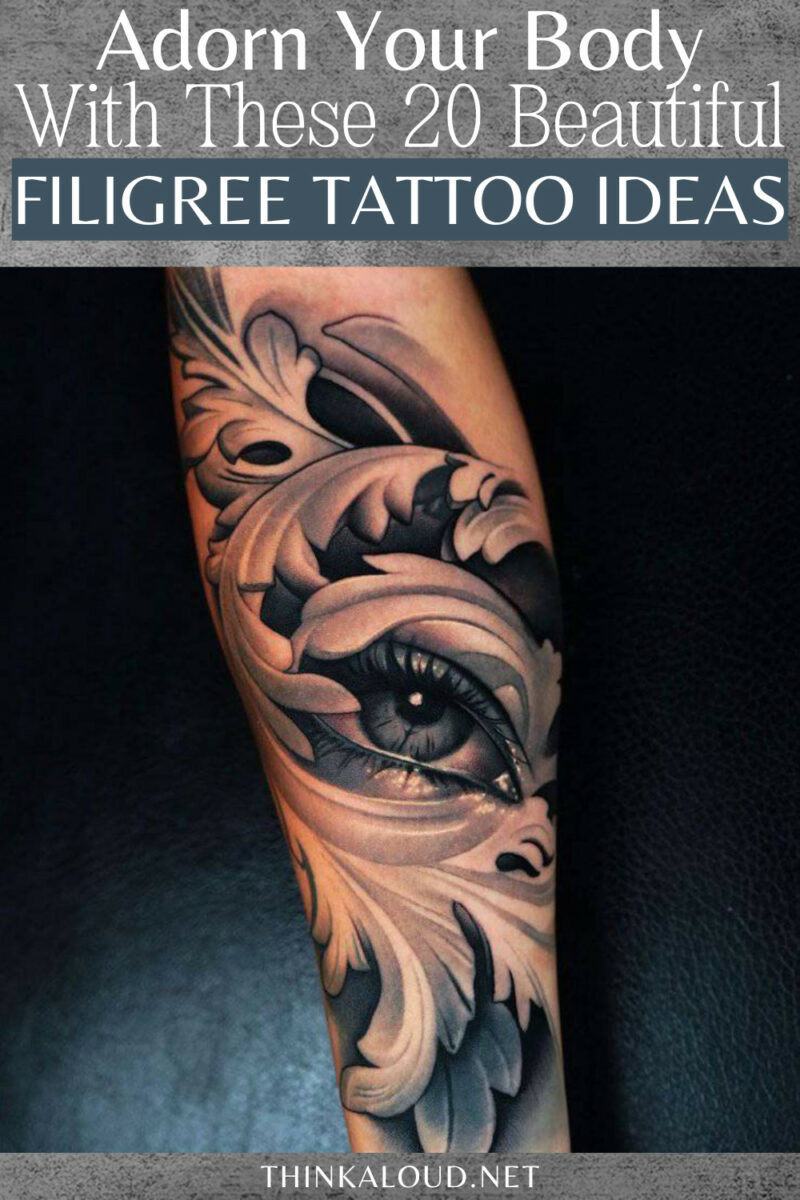Adorn Your Body With These 20 Beautiful Filigree Tattoo Ideas