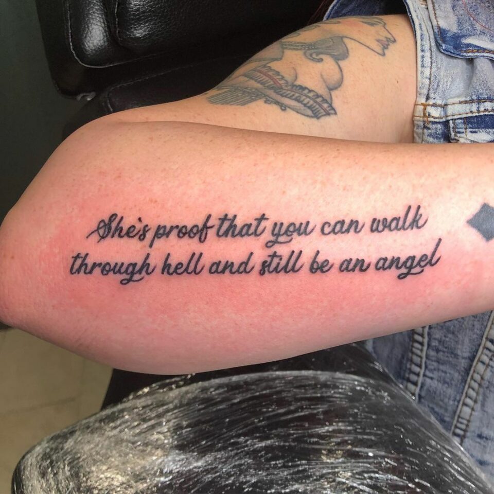 18 Inspirational Forearm Quote Tattoos For Personal Motivation