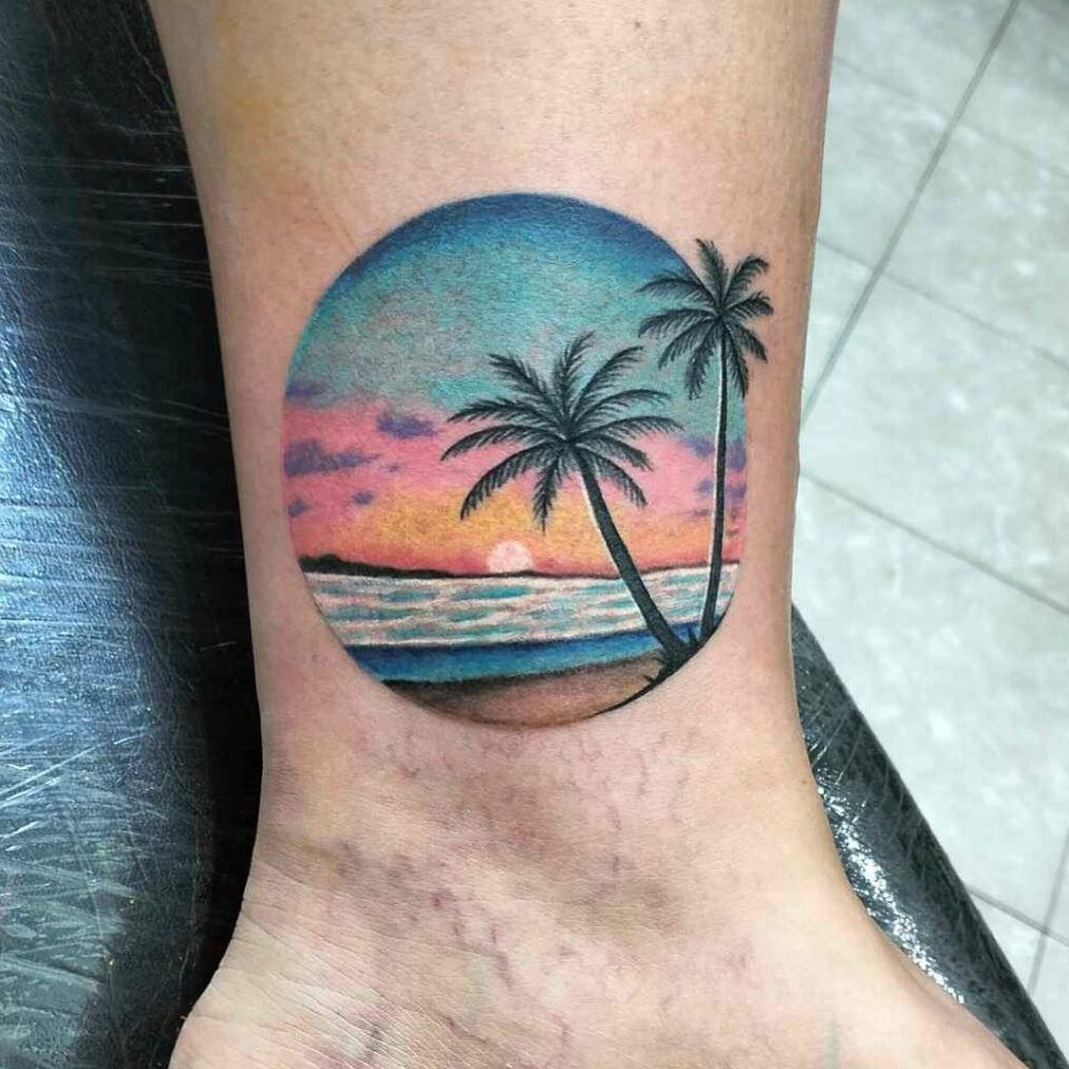 18 Charming Beach Tattoos Celebrating Oceanic Beauty