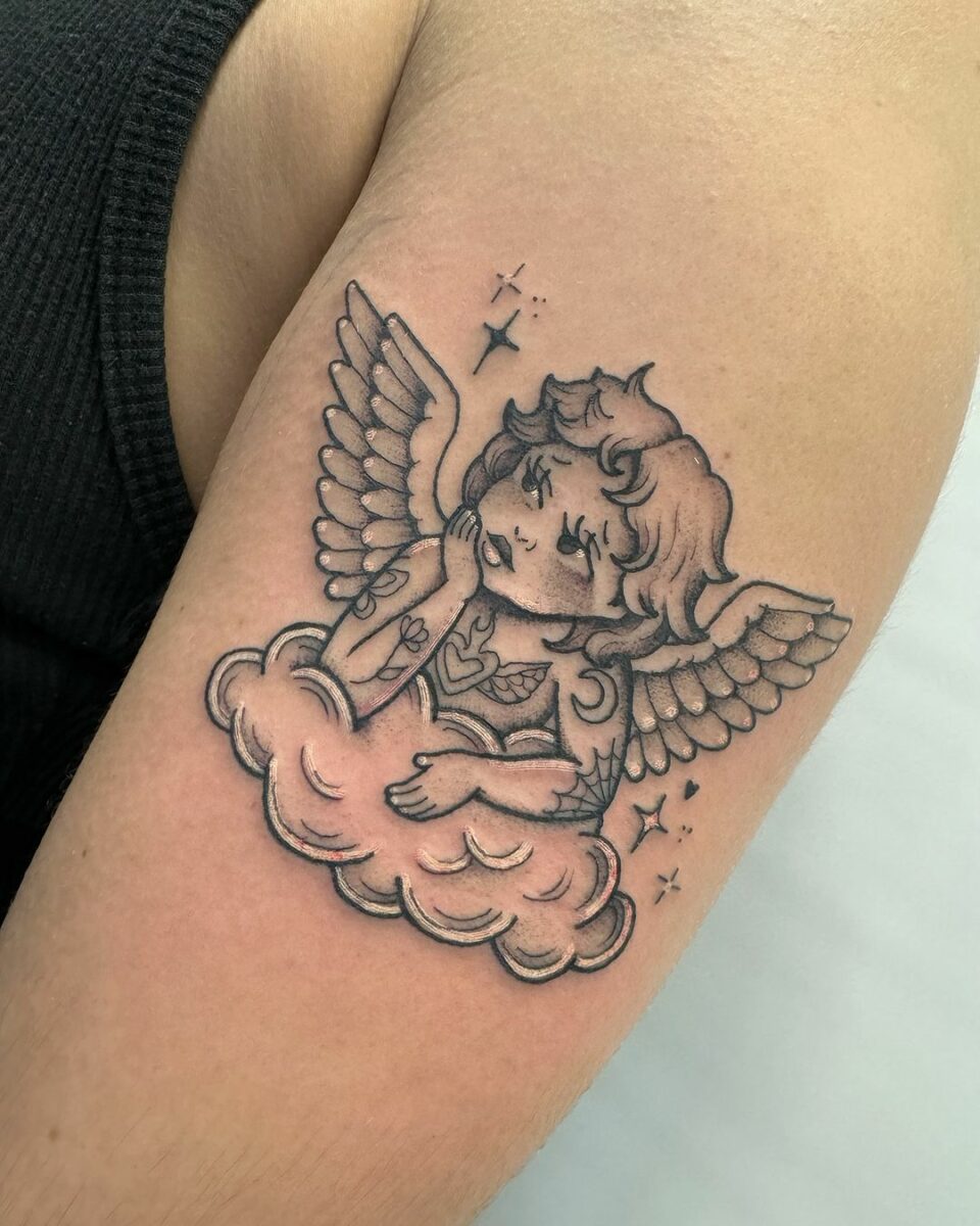 18 Heavenly Cherub Tattoos For Embracing Love And Purity