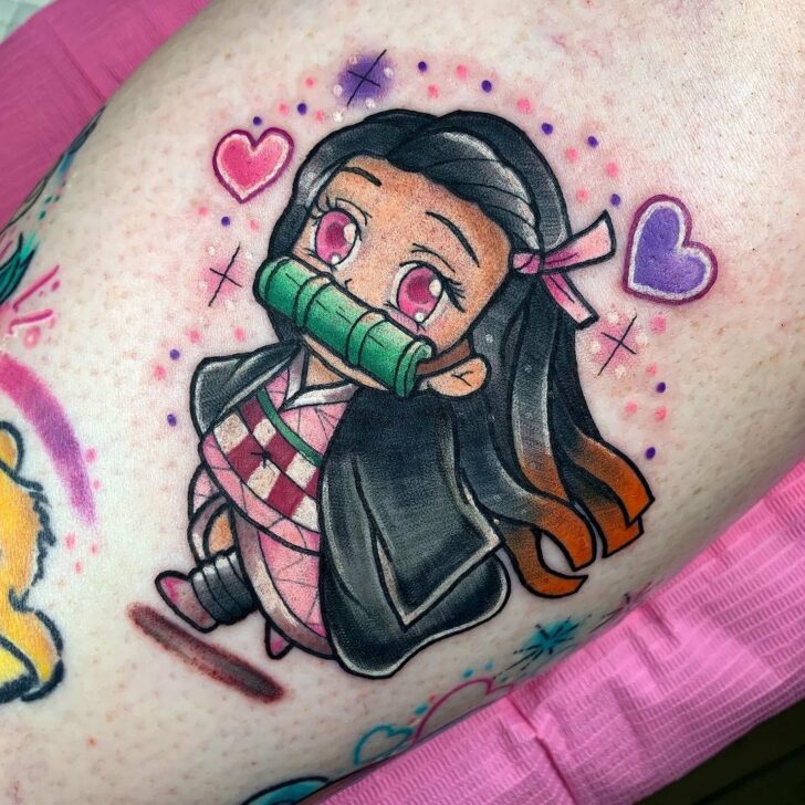 20 Adorable Chibi Tattoos To Appreciate Your Favorite Characters