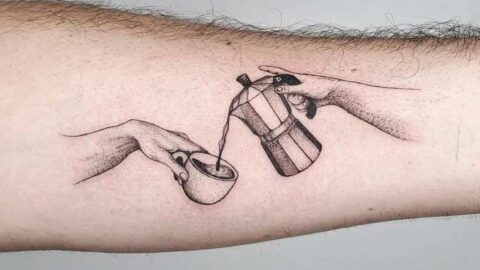 Espresso Yourself With These 39 Captivating Coffee Tattoo Ideas