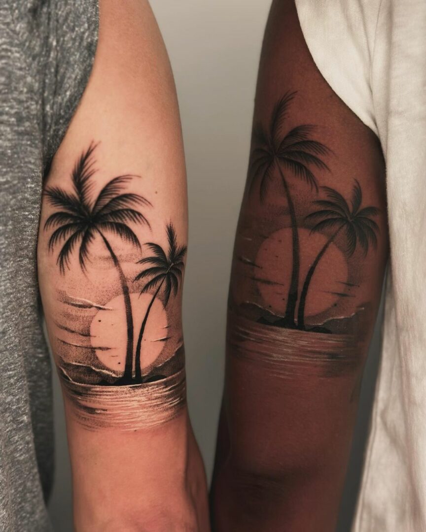 18 Charming Beach Tattoos Celebrating Oceanic Beauty