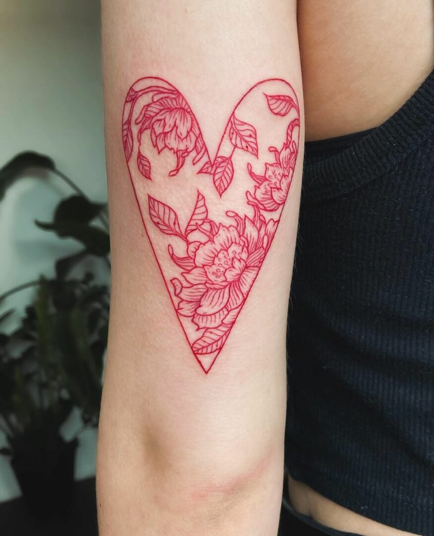 20 Unique Red Ink Tattoos For Passionate Expression