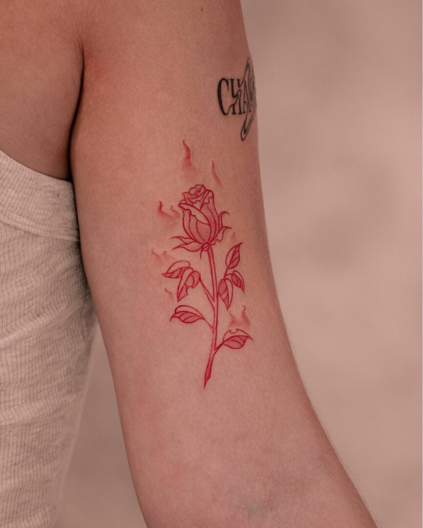 20 Unique Red Ink Tattoos For Passionate Expression