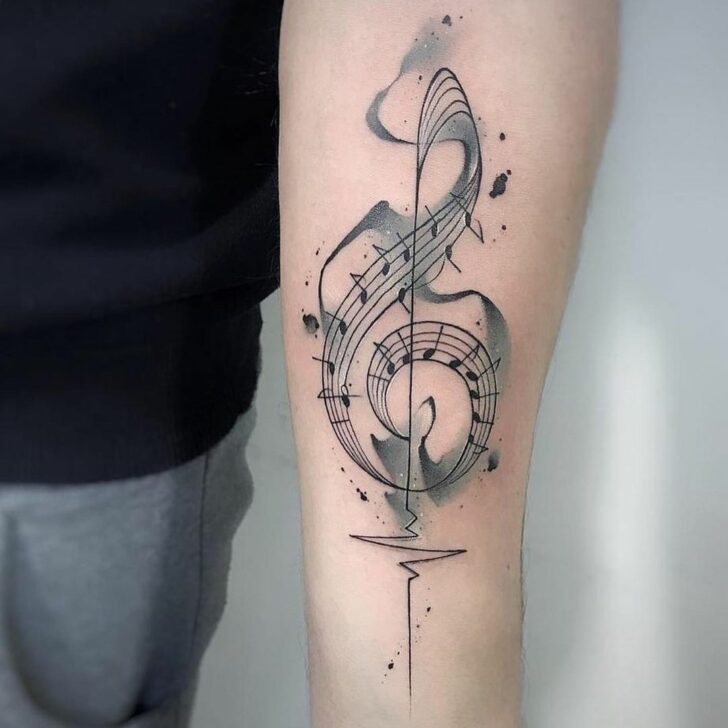 19 Treble Clef Tattoo Designs That Hit All The Right Notes