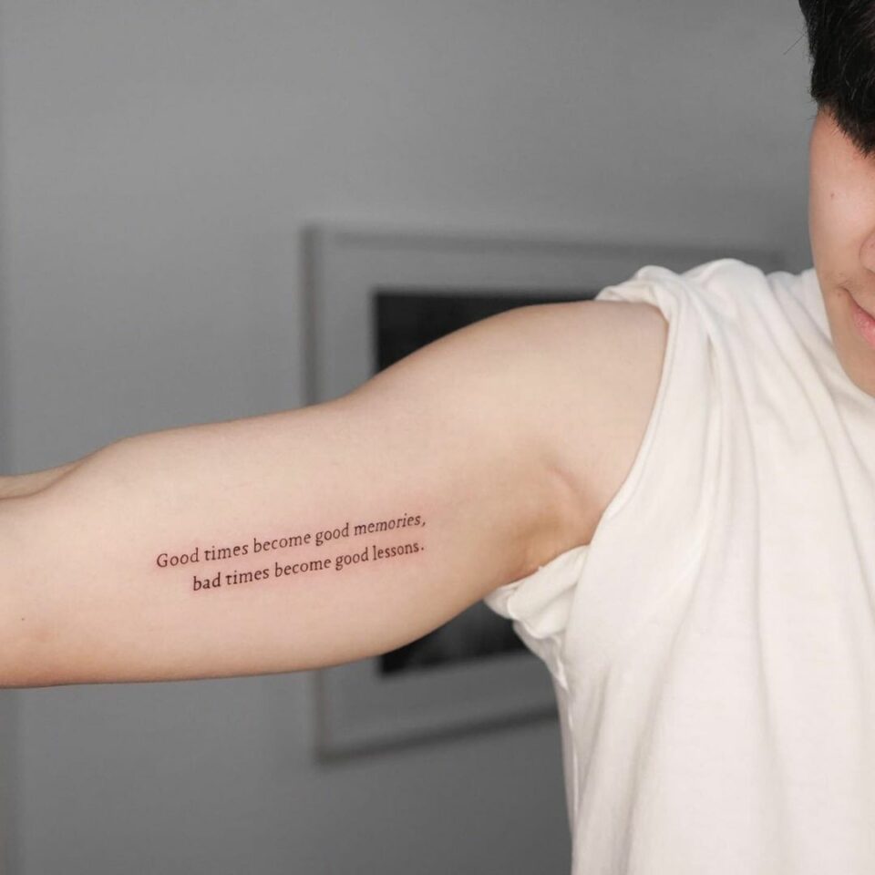 20 Deep Meaningful Small Quote Tattoos To Express Yourself