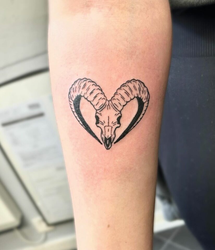 20 Remarkable Ram Skull Tattoo Designs That Command Attention