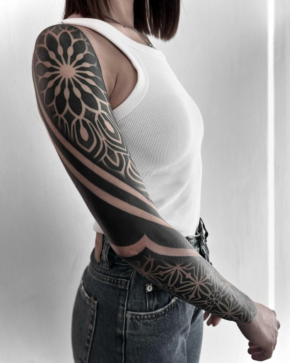 20 Geometric Sleeve Tattoo Designs That Are Picture Perfect