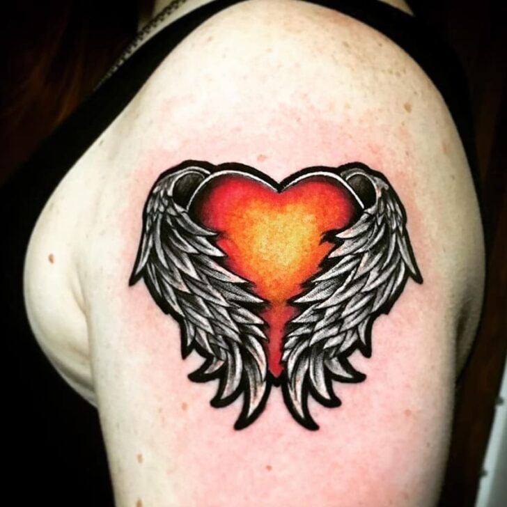 These 19 Heart With Wings Tattoo Designs Will Make Your Love Soar