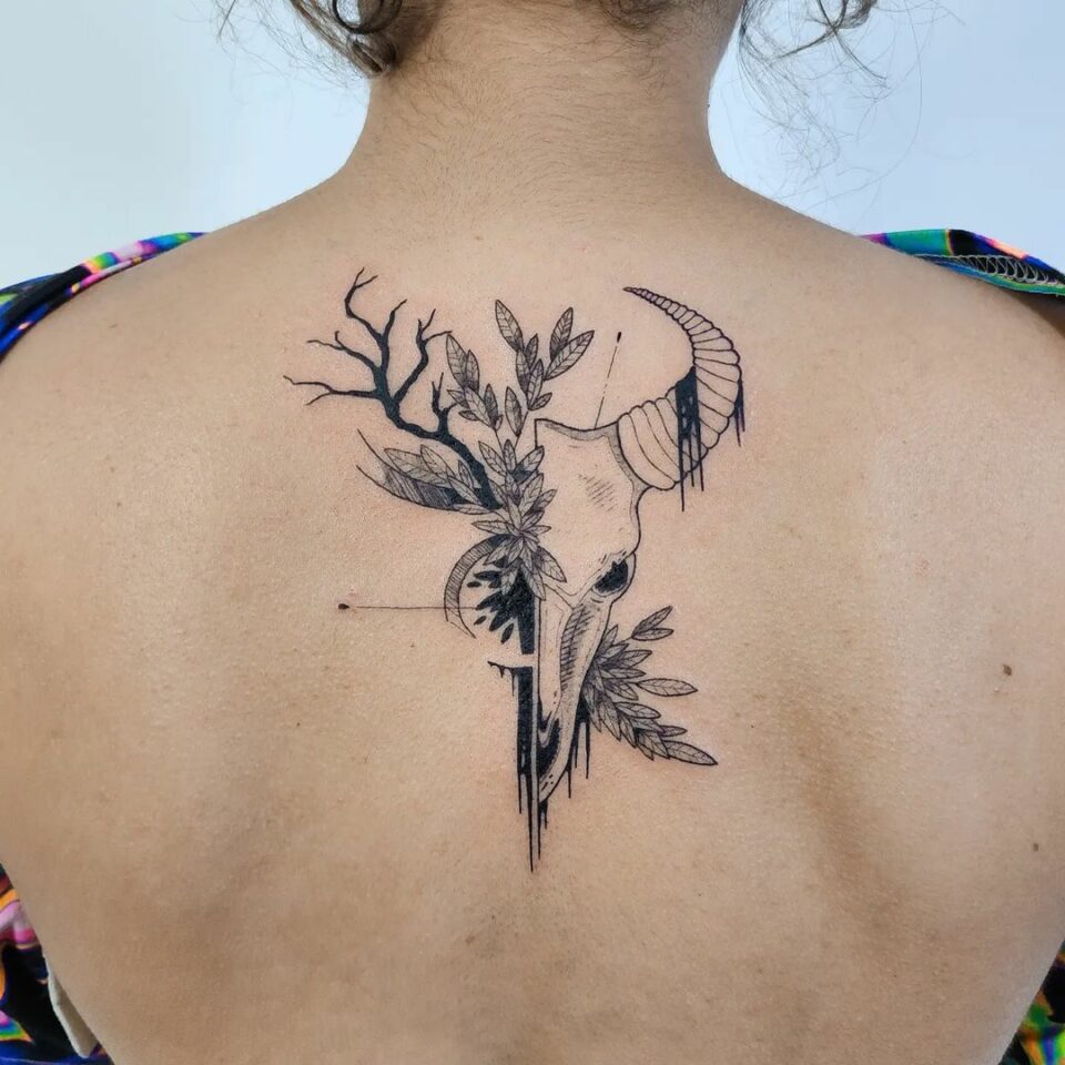 20 Jaw-Dropping Deer Skull Tattoo Ideas That You Will Hold Dear