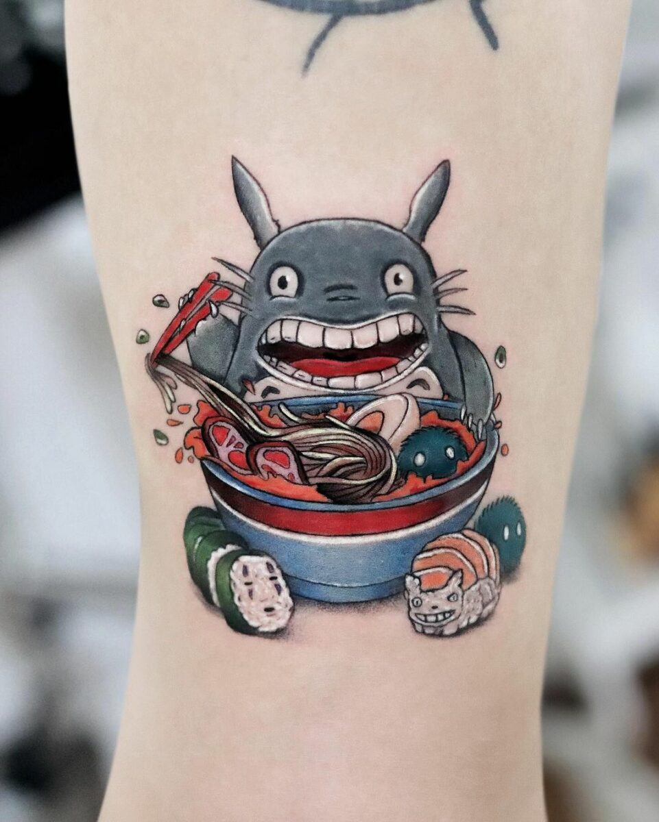 20 Magical Totoro Tattoo Designs to Bring Studio Ghibli Alive On Your Skin