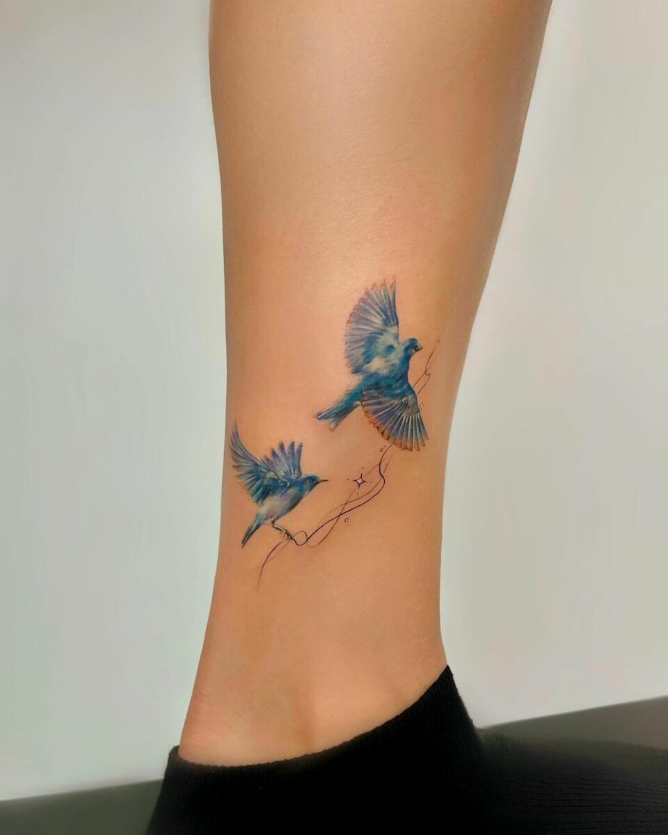 20 Bluebird Tattoo Designs That Capture The Beauty Of Flight